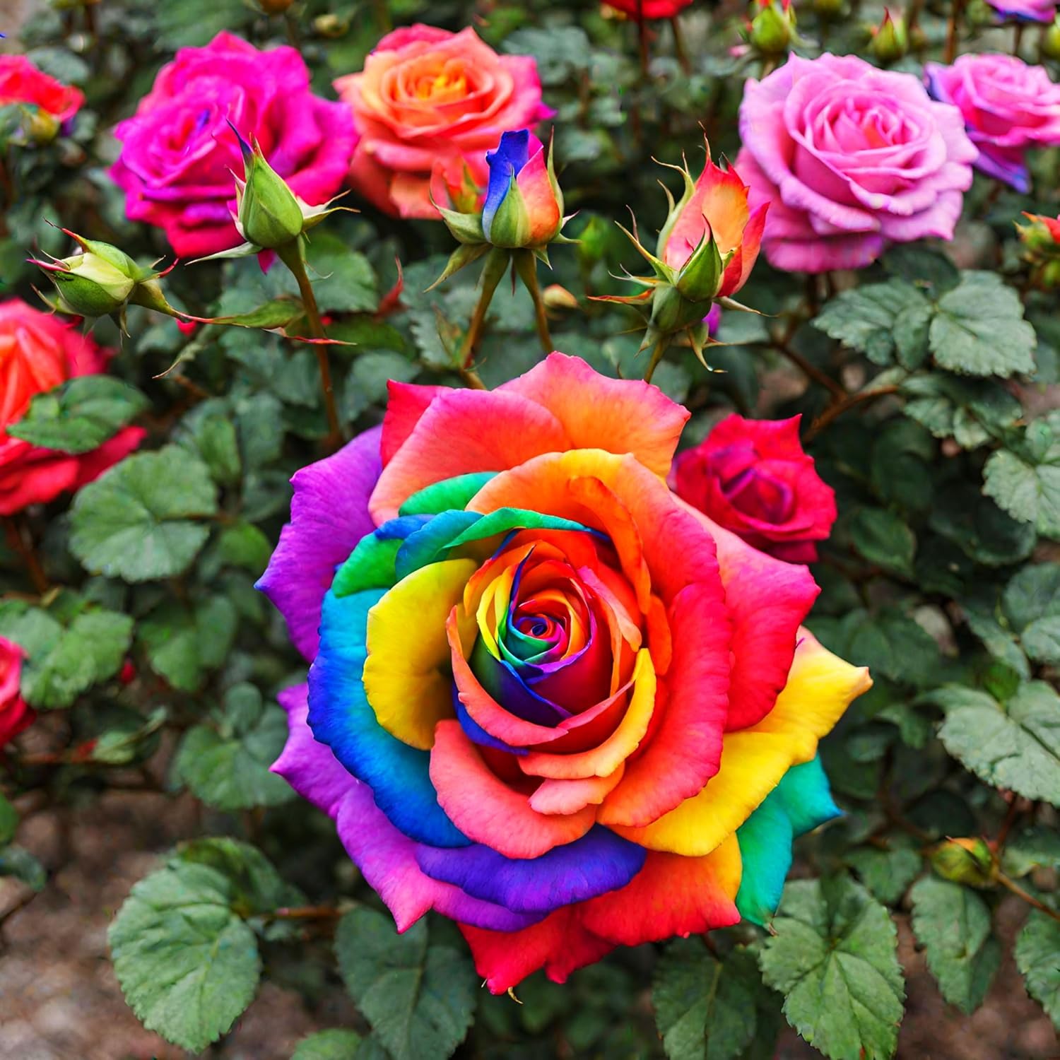 Multi-Color Rose Flower Seeds for Planting – Heirloom, Non-GMO Seeds ...
