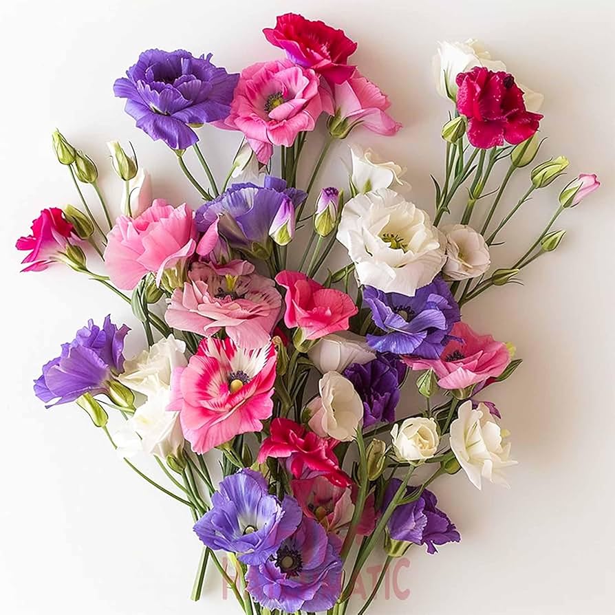 Eustoma Grandiflorum Seeds - Black Pearl Lisianthus for Ornamental ...